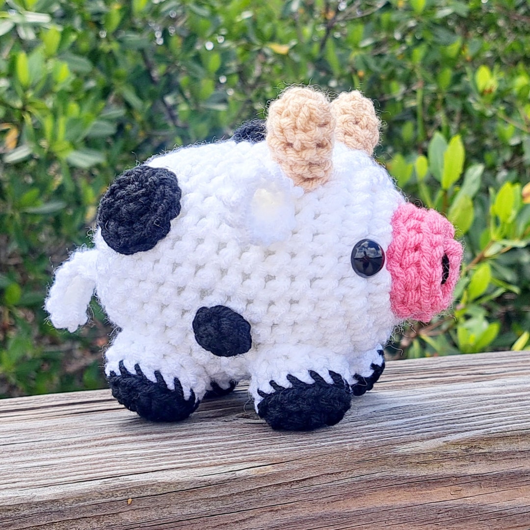 Cow Plush | Stuffed Decoration Plushie Toy | 6 Inches | Little Cute Fat ...