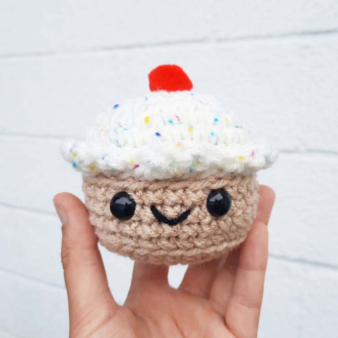 Cupcake Plush Stuffed Decoration Plushie Toy Small 3 Inches Handmade ...