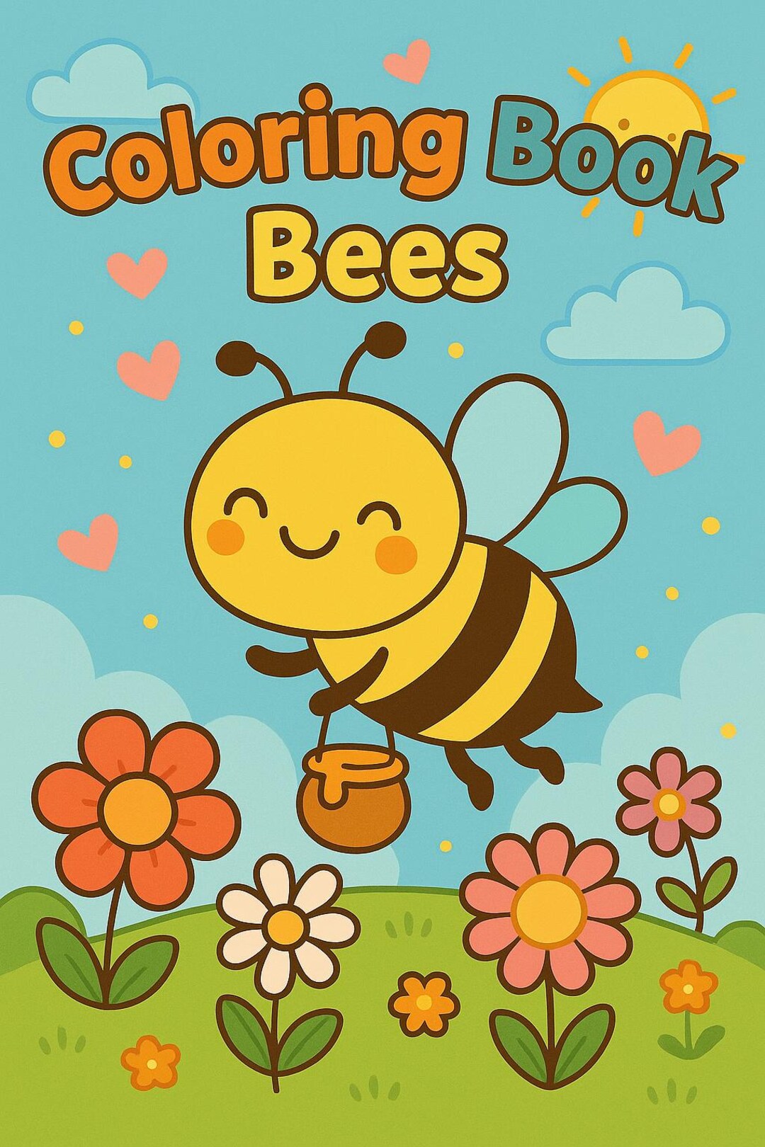 Bee Coloring Book for Kids | Printable Cute Bee Coloring Pages ...
