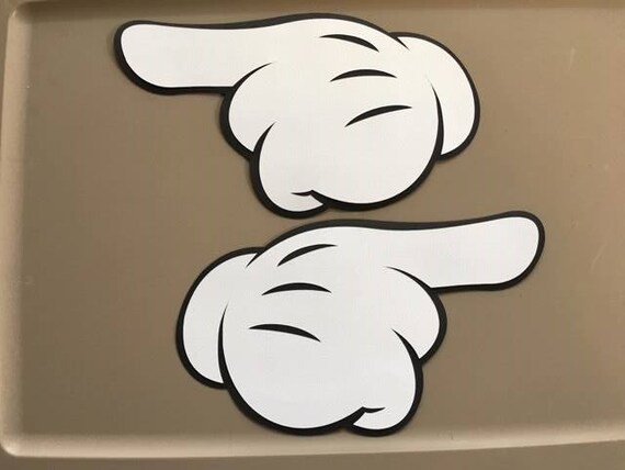 Mickey Mouse Direction hands. Great for birthday party or baby | Etsy