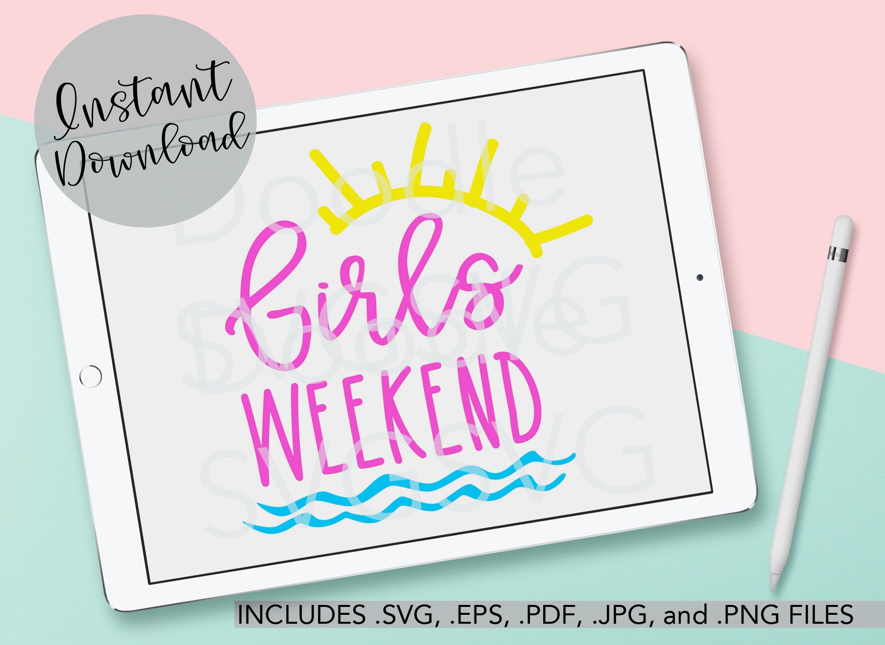 Girls Weekend SVG File // Beach SVG // Clipart // Instant Download ...