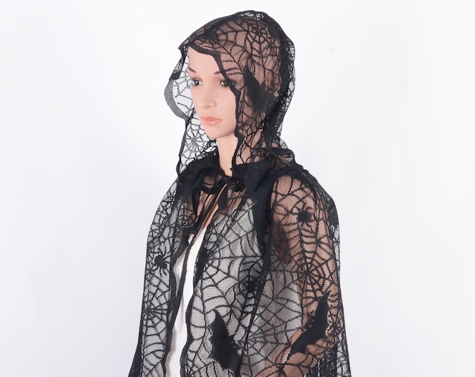 Halloween WITCH Spider Webs Vampire Bride Costume Dress Womens Size 12 ...