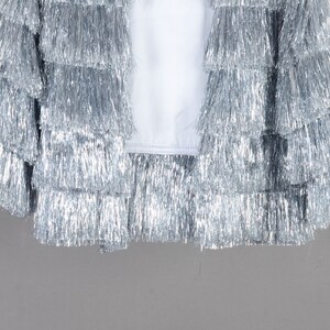 Silver Tinsel Fringe Jacket,personalized Gift for Her,bridal Jacket ...