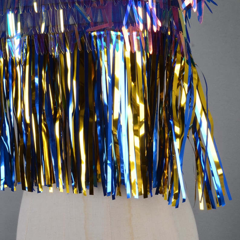 Holographic Sequin Tinsel Cape: Festival Party Bridal Cover-up - Etsy