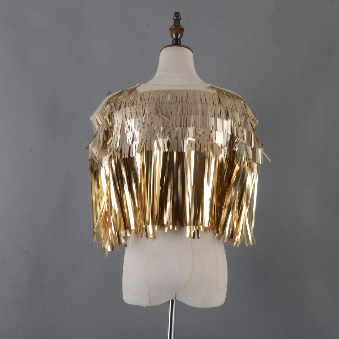 Arrow Matte Gold Men's Sequins Cape,festival Cape,rave Outfit ...