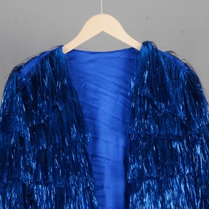 Blue Tinsel Fringe Jacket,personalized Gift for Her,bridal Jacket ...