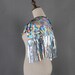 Holographic Sequin Festival Cape: Iridescent Tinsel Rave Cape - Etsy