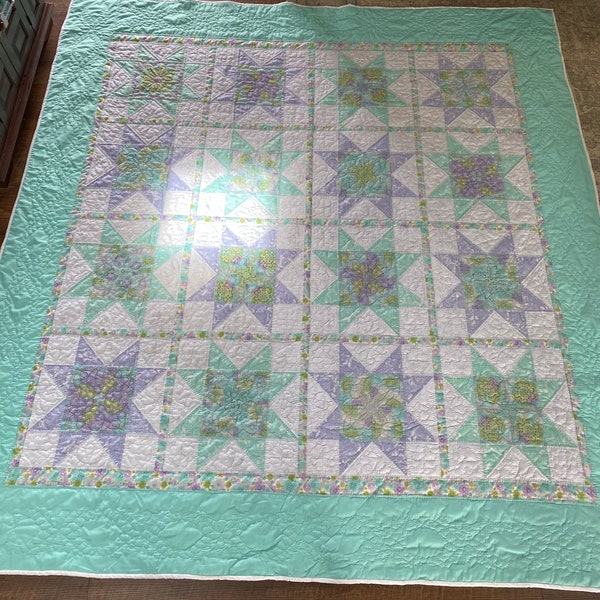 Aqua Quilt - Etsy