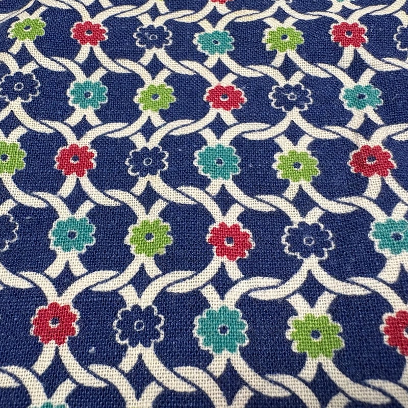 Vintage Red Clover Fabric - Etsy