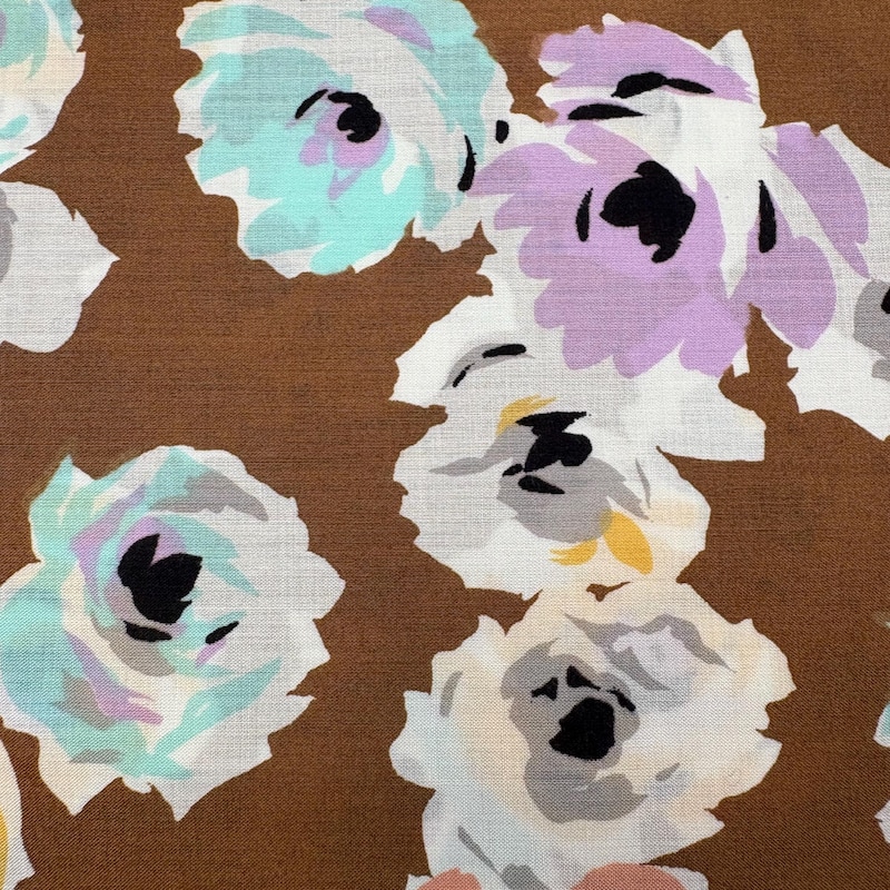 50s Floral Purple Dress - Etsy