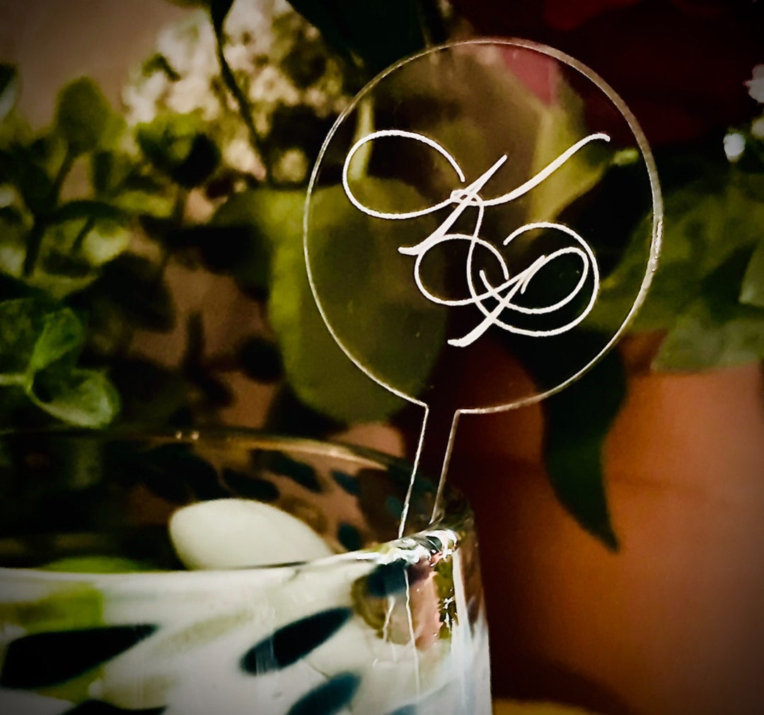 Logo Drink Stirrers - Logo Barware - Wedding Stir Sticks - Wedding Logo ...