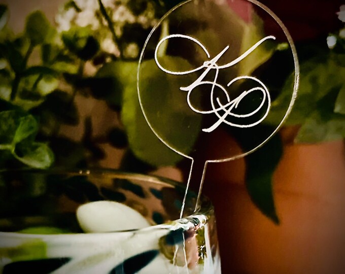 Logo Drink Stirrers - Logo Barware - Wedding Stir Sticks - Wedding Logo ...