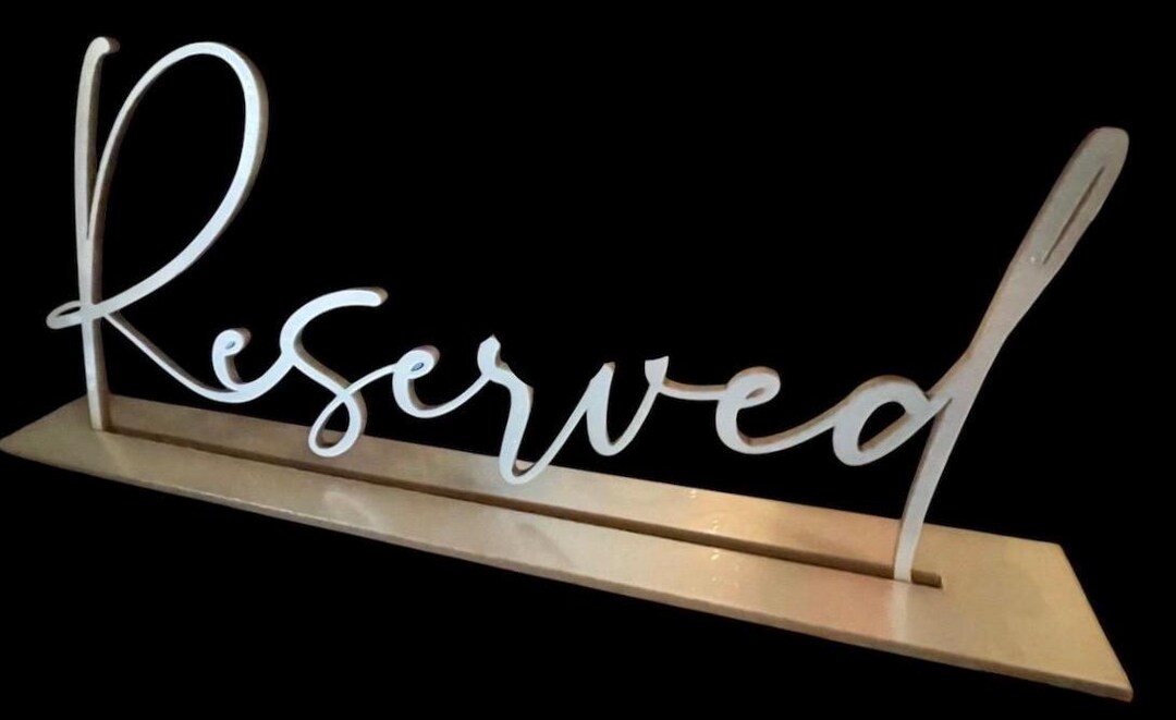 Reserved Wedding Sign SVG - Reserved Table Sign SVG- Digital File Only ...