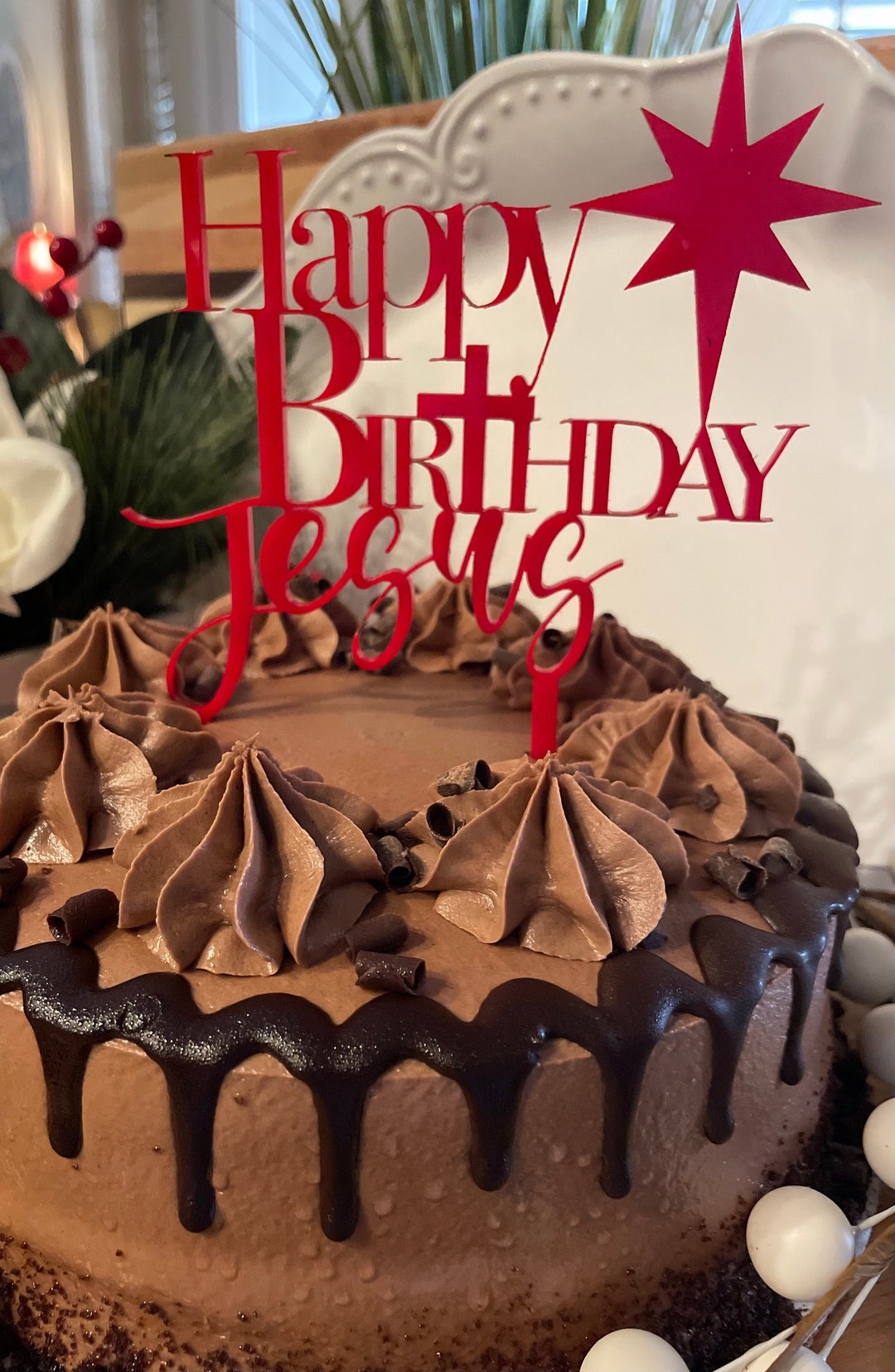 Happy Birthday Jesus Cake Topper Digital File Only - Etsy
