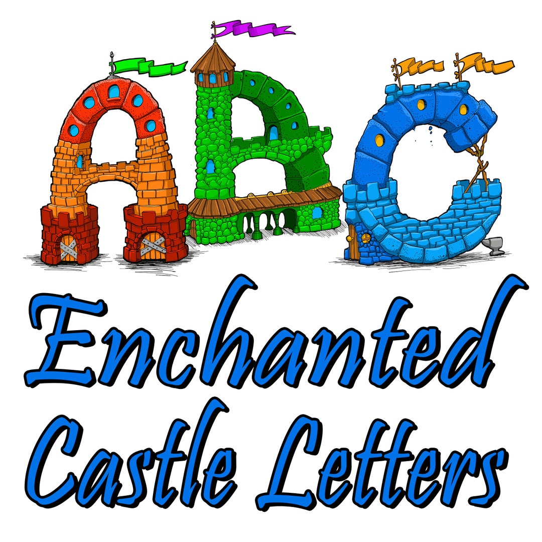 Castle ABC 123 Coloring Books - Colorbook4nerdlings by Sean Mcmenemy - Etsy