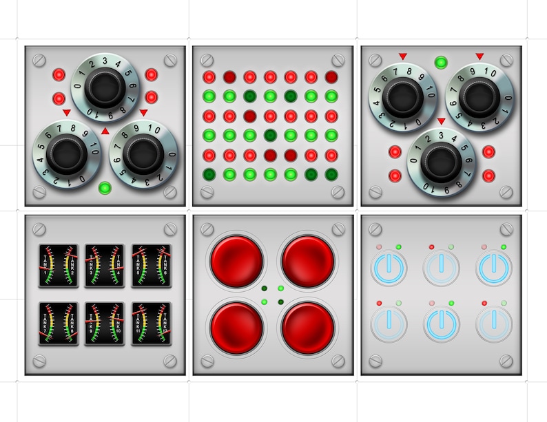 Super Deluxe Control Panels-colorbook4nerdlings - Etsy