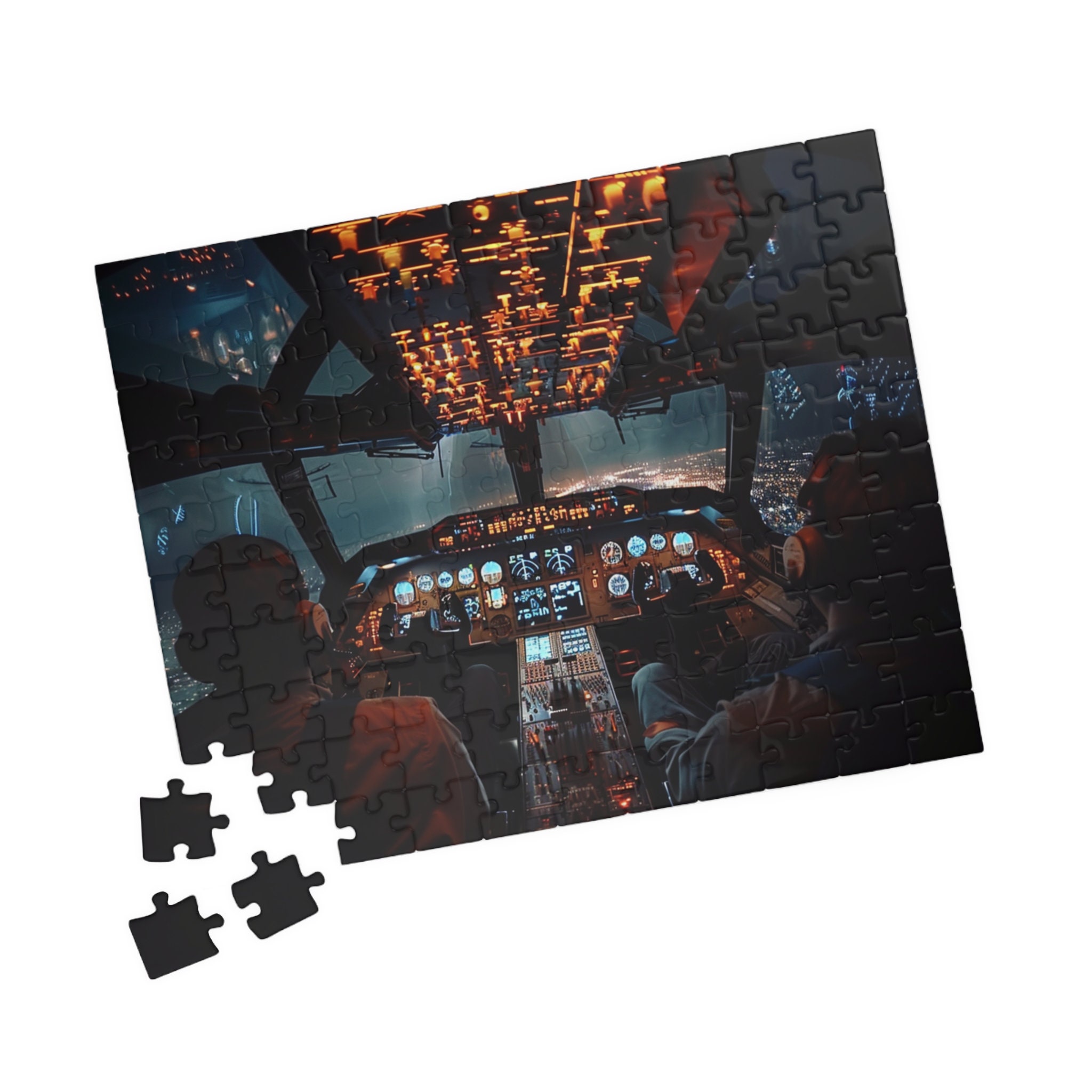 Pilot Plane Cockpit Puzzle (110 252 520 1014-piece) Jigsaw Puzzle Brain ...