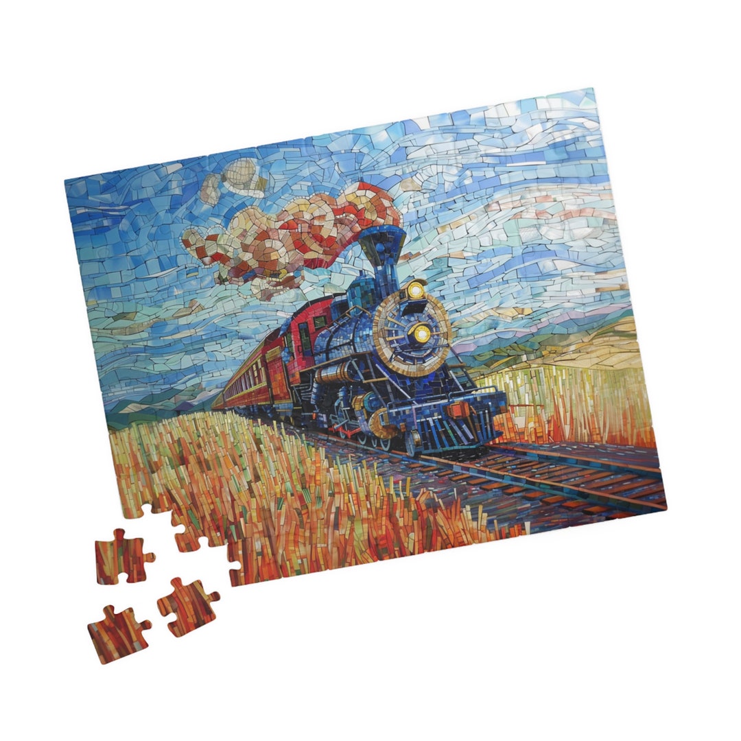 Train Mosaic Puzzle 110, 252, 520, 1014-piece - Etsy