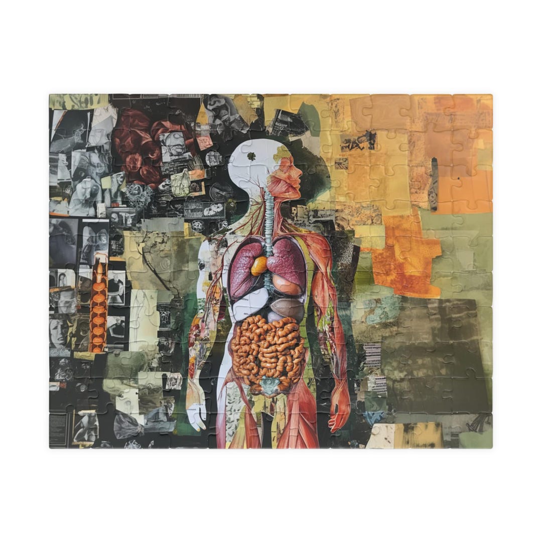 Human Anatomy Puzzle (110 252 520 1014-piece) Mixed Media Puzzle ...