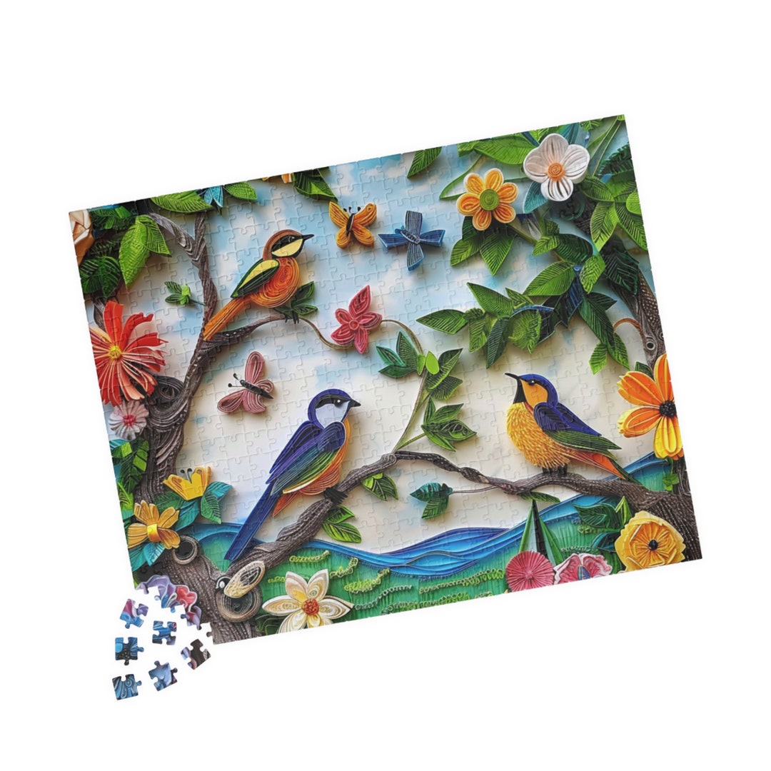 Bird Paper Quilling Puzzle 110, 252, 520, 1014-piece, Jigsaw Puzzle ...