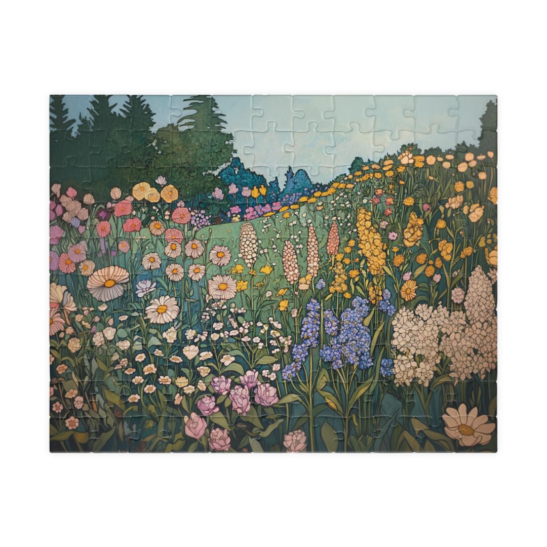 Wildflower Puzzle (110 252 520 1014-piece) Flower Field Puzzle ...