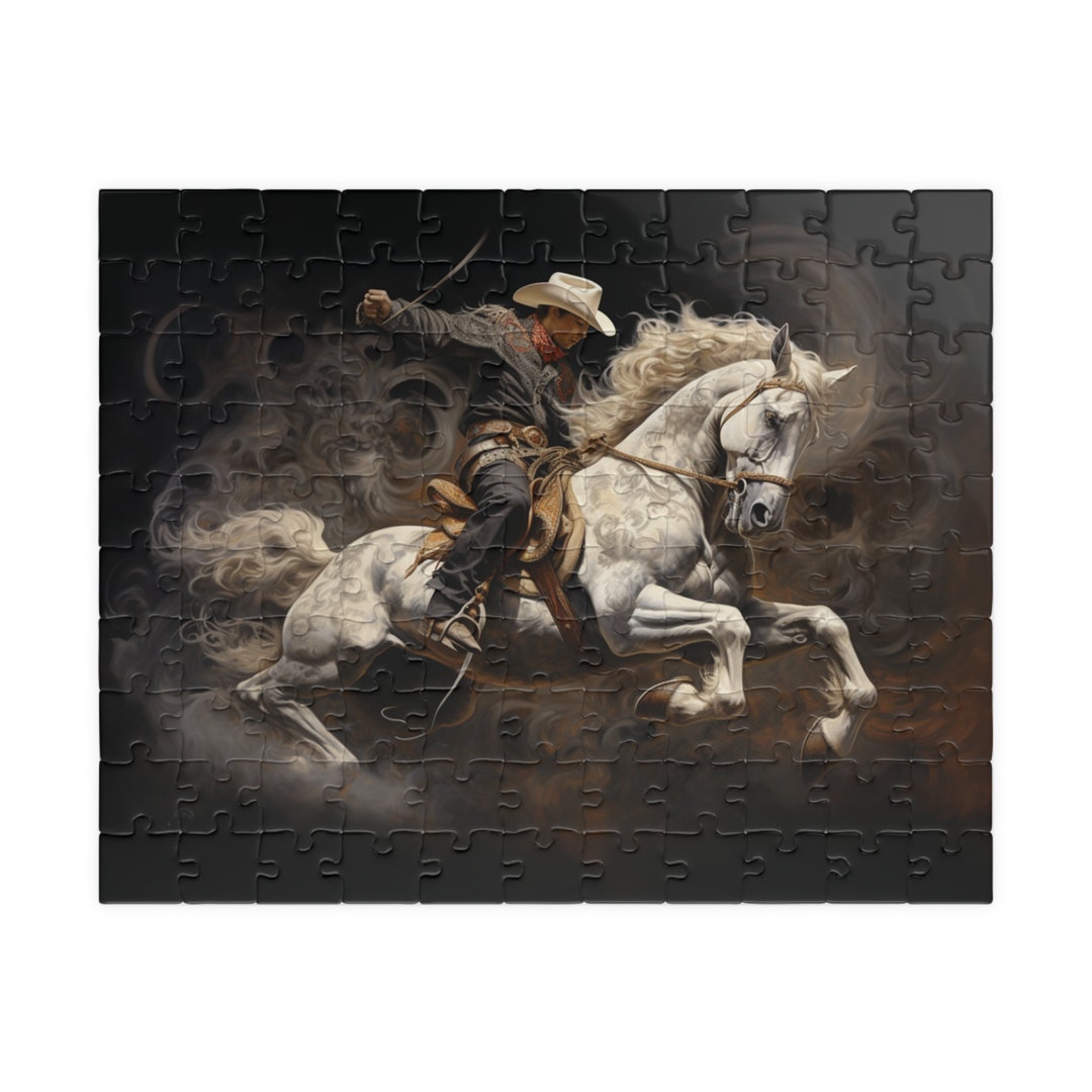ON SALE Rodeo Horse Cowboy Puzzle (110 252 520 1014-piece) Jigsaw ...