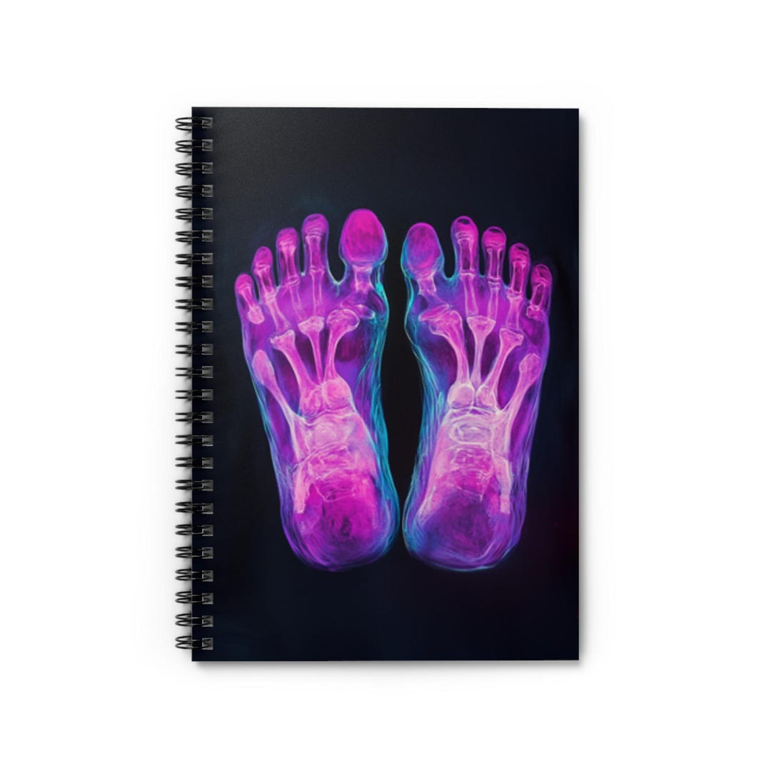 Foot Spiral Notebook - Ruled Line, Anatomy Notebook, Doctor Notebook ...