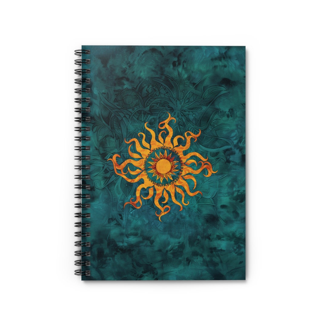 Celtic Sun Spiral Notebook: Ruled Line Journal (6" X 8") - Etsy