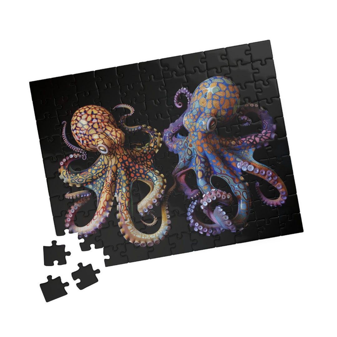 Octopuses Puzzle 110, 252, 520, 1014-piece - Etsy
