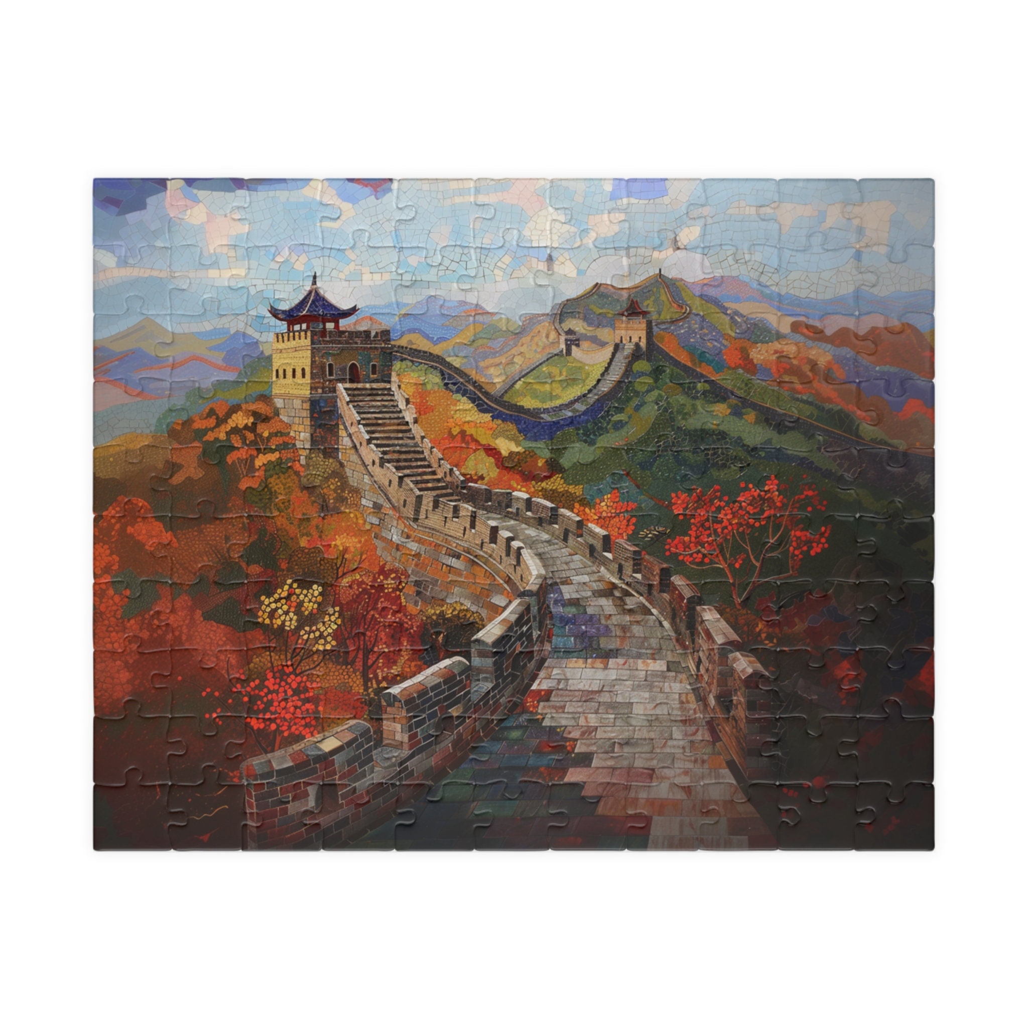 Great Wall of China Mosaic Puzzle 110, 252, 520, 1014-piece - Etsy
