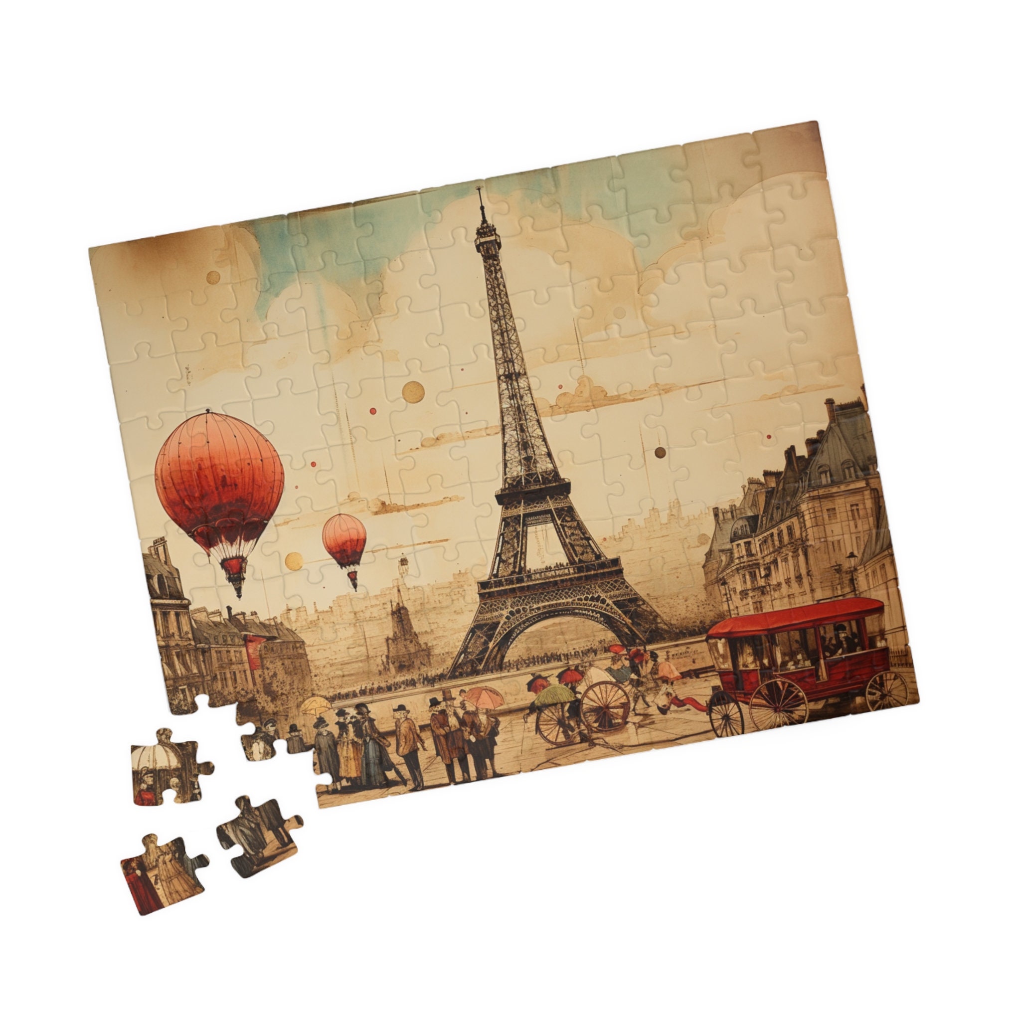 Eiffel Tower Puzzle 110, 252, 520, 1014-piece France Puzzle, Jigsaw ...