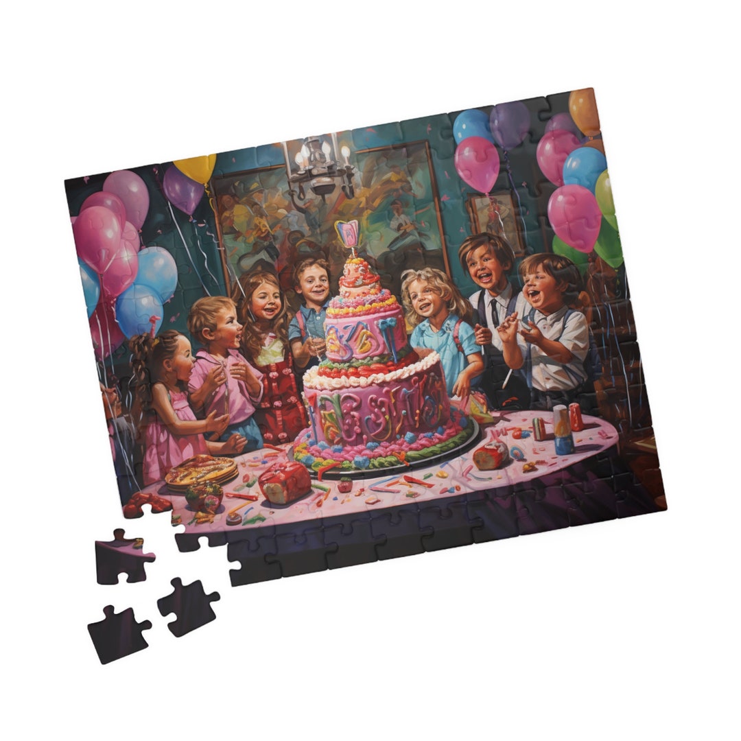 ON SALE, Birthday Cake Puzzle (110, 252, 520, 1014-piece), Jigsaw ...
