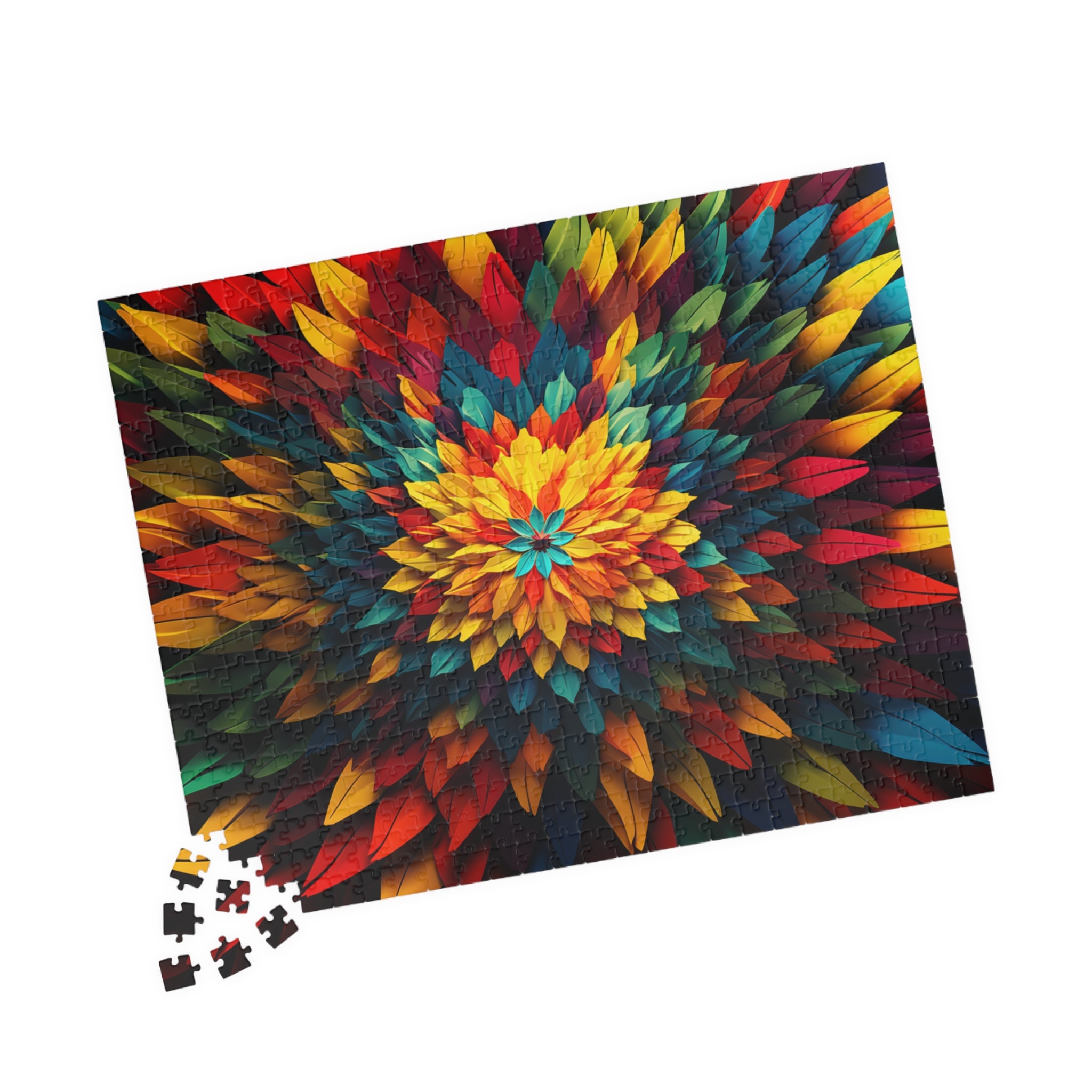 Kaleidoscope Puzzle 110, 252, 520, 1014-piece Colorful Puzzle, Jigsaw ...