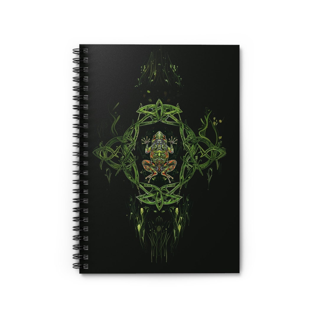 Celtic Frog Spiral Notebook Ruled Line 6 In. by 8 In. - Etsy