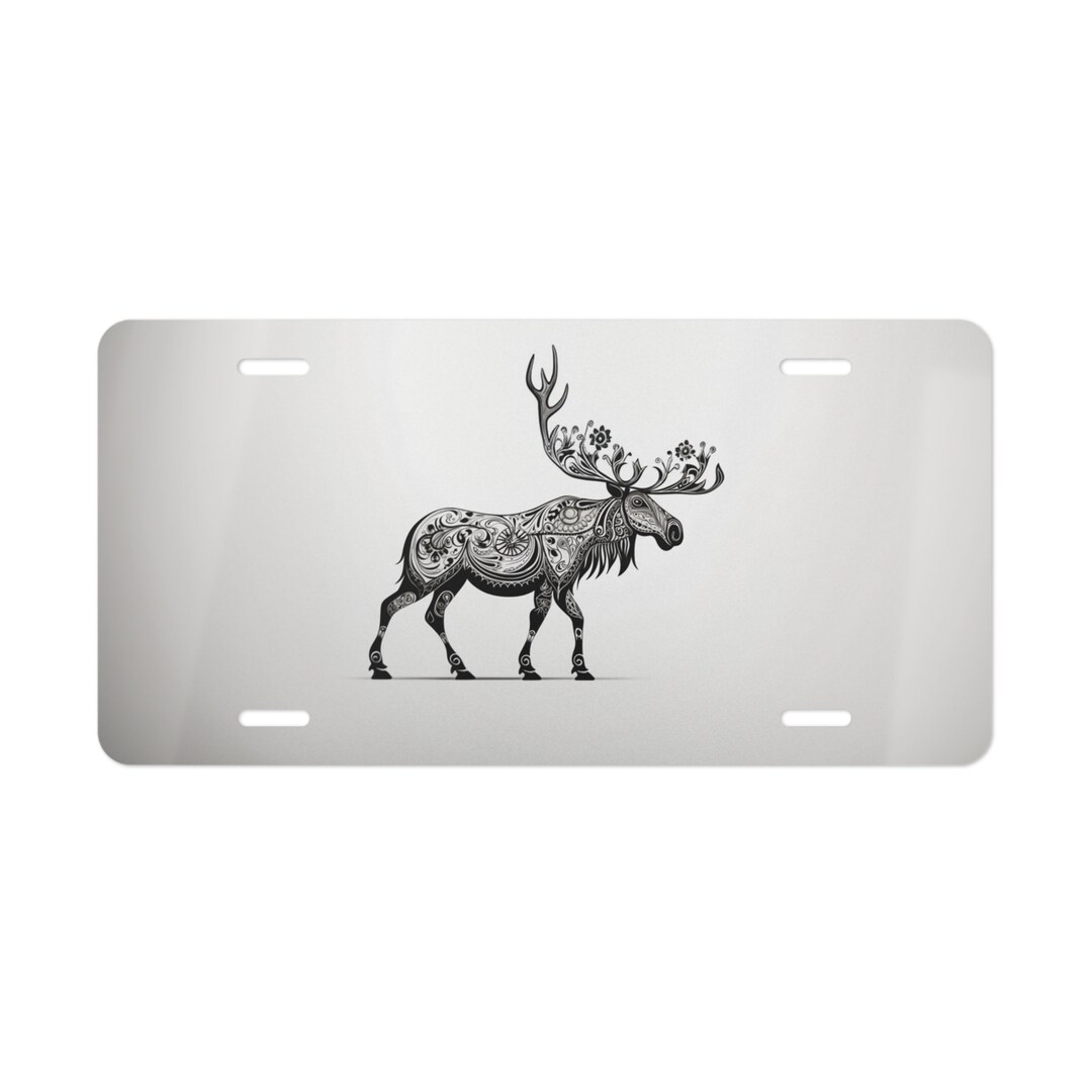 Moose Vanity Plate, License Plate, Front of Car, Animal - Etsy