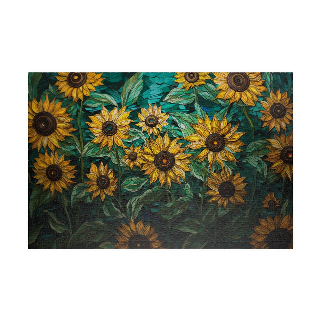 Sunflower Puzzle (110, 252, 520, 1014-piece) Flower Puzzle, Adult ...