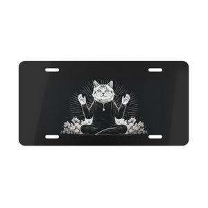 Yoga Cat Vanity Plate, License Plate, Front of Car - Etsy