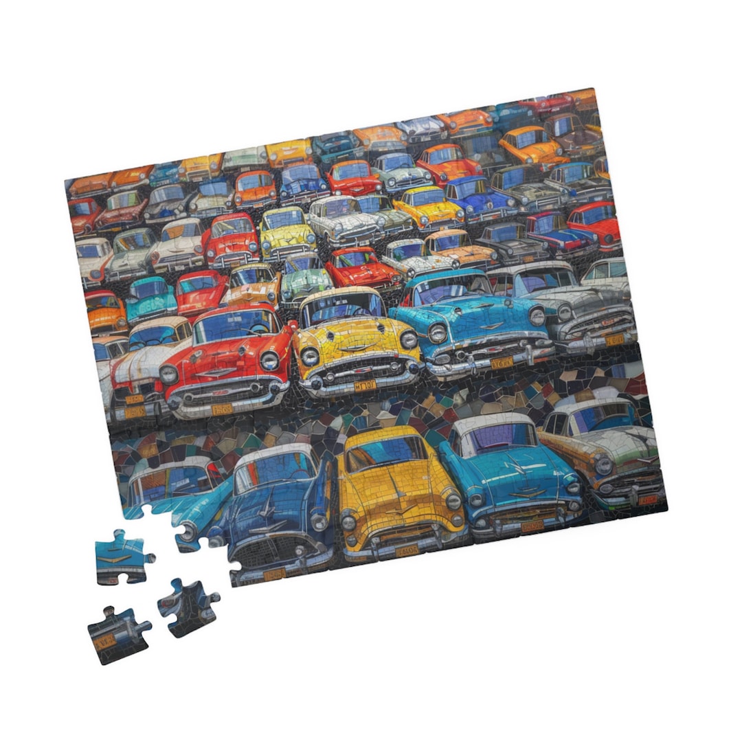 ON SALE, Colorful Cars Puzzle (110, 252, 520, 1014-piece), Jigsaw ...