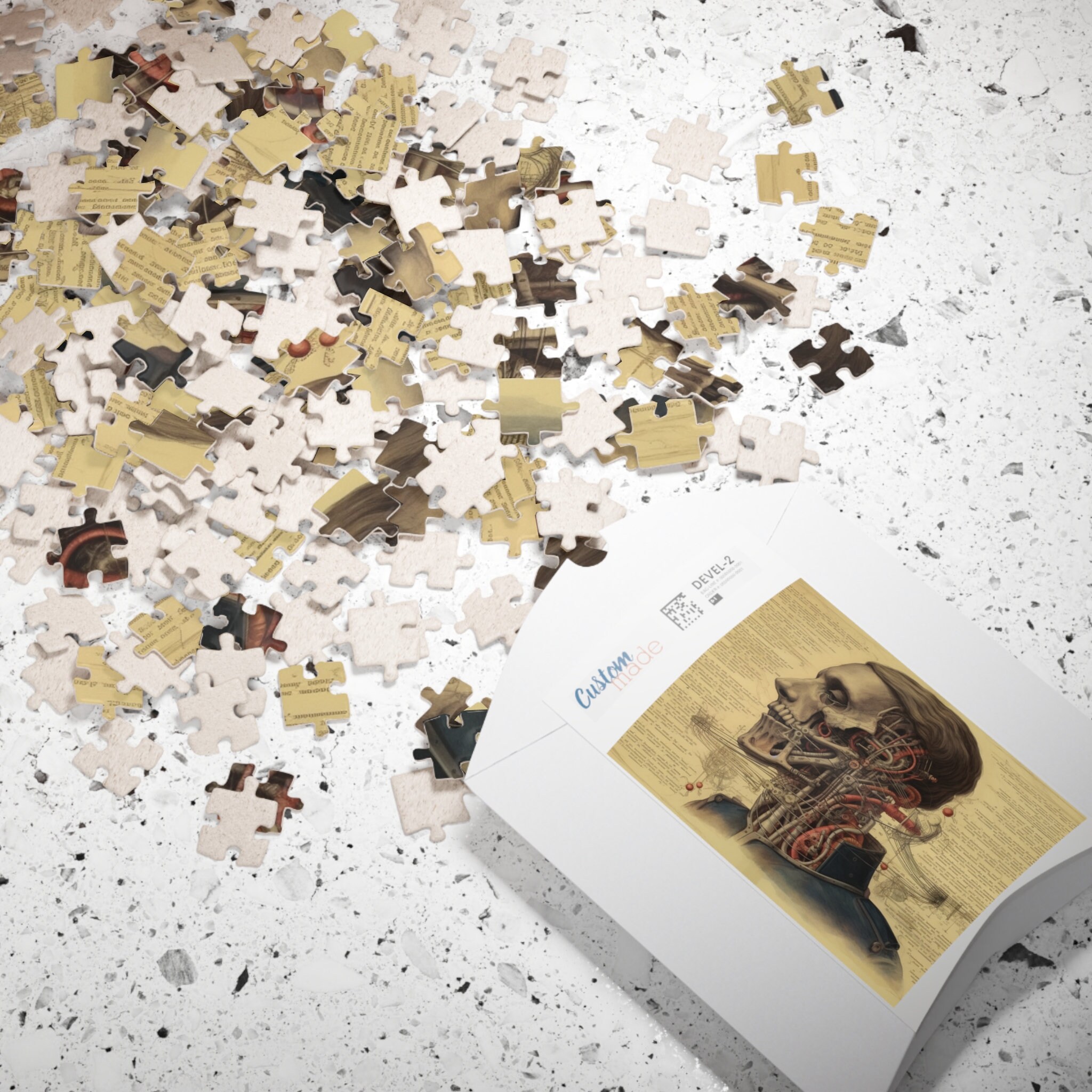 Man Skull Anatomy Puzzle 110, 252, 520-piece, Medical, Jigsaw Puzzle ...