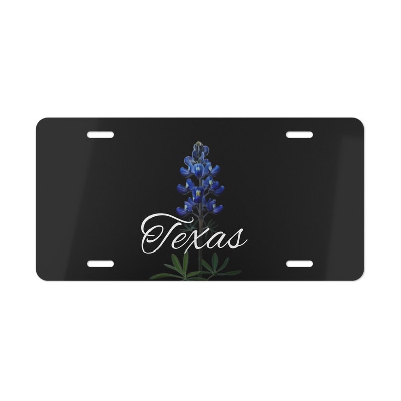 Texas Bluebonnet State Flower, Vanity Plate - Etsy