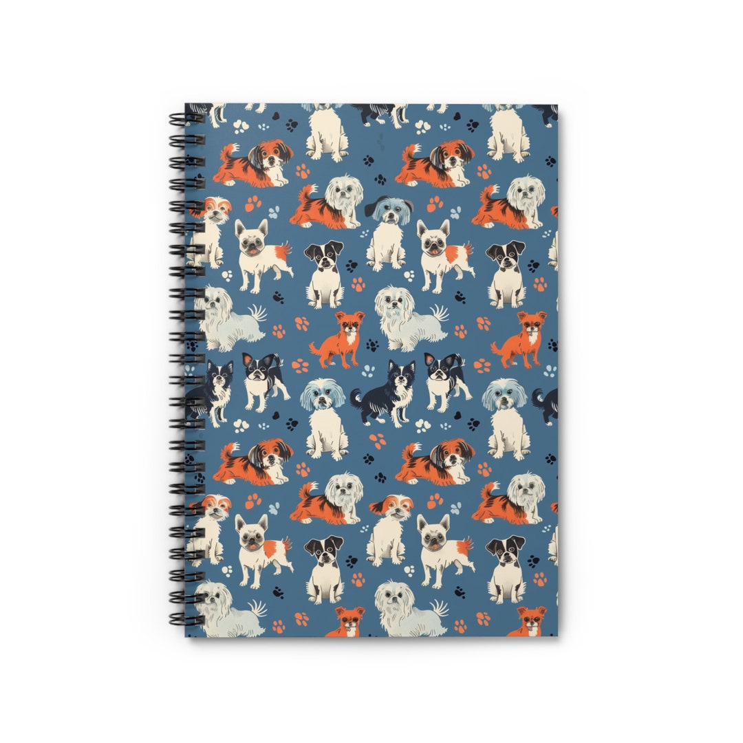 Dog Spiral Notebook Ruled Line - Etsy