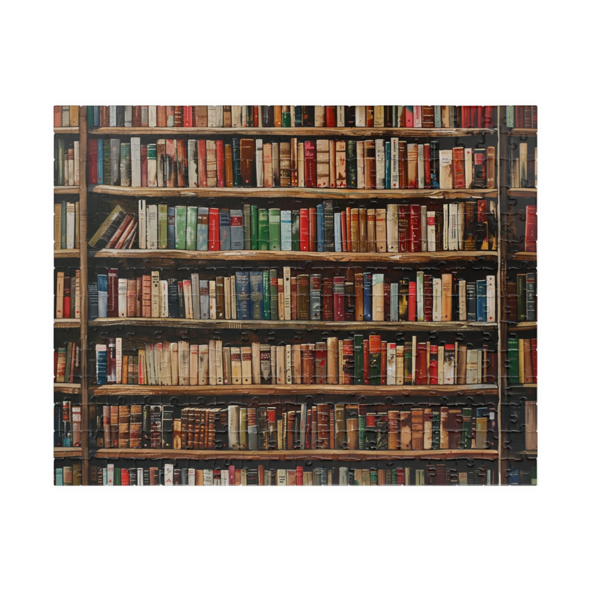 Library Book Shelf Puzzle 110, 252, 520, 1014-piece - Etsy