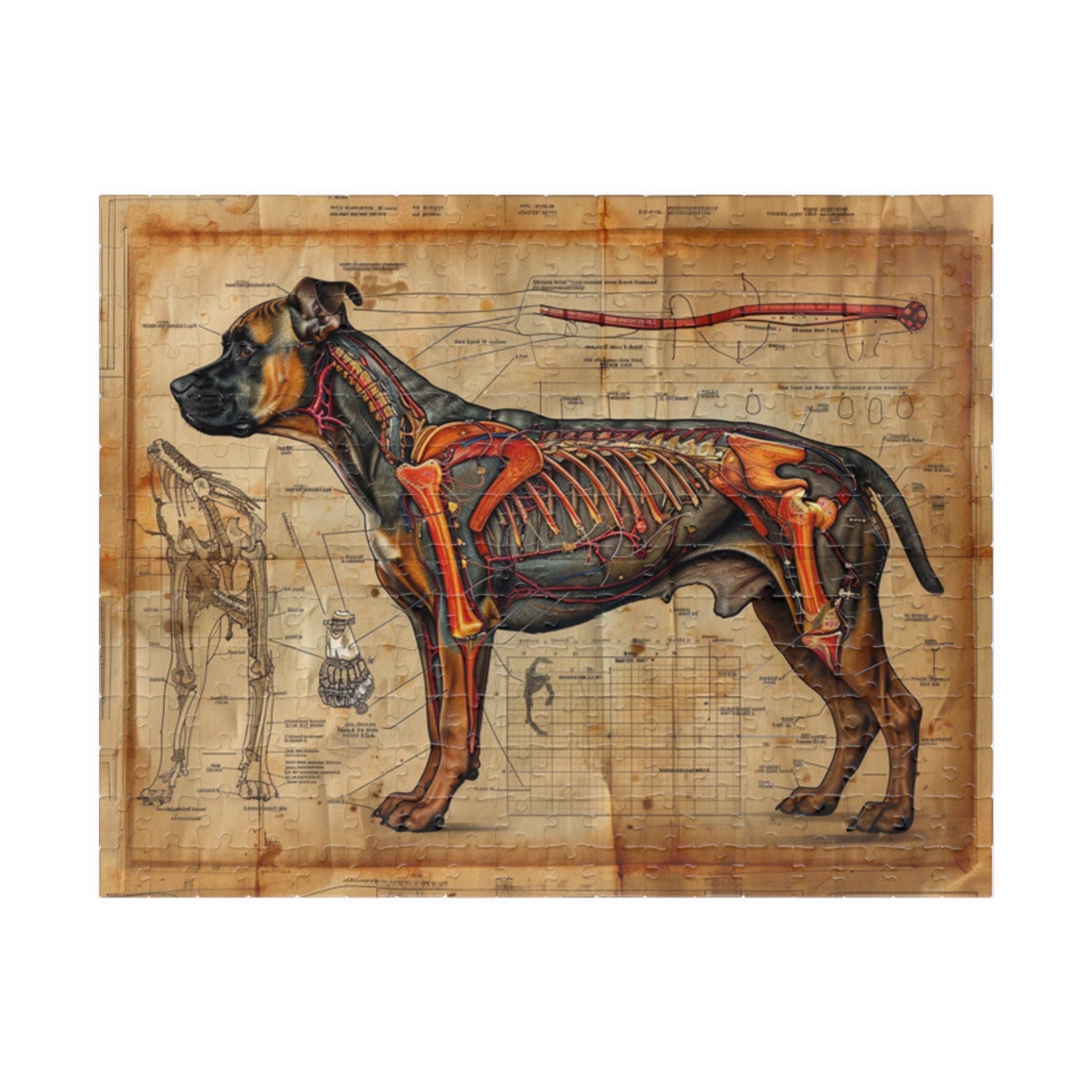 Rottweiler Dog Anatomy Puzzle 110, 252, 520, 1014-piece - Etsy