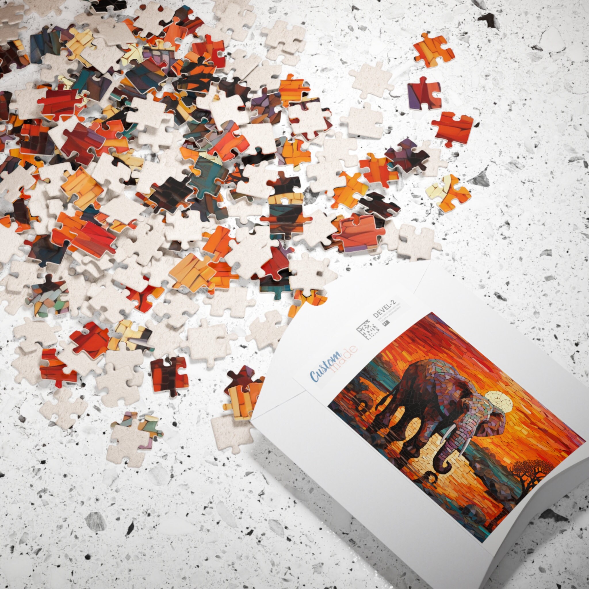 Elephant Puzzle 110, 252, 520, 1014-piece Animal Puzzle, Adult Puzzle ...