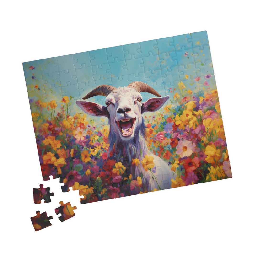 Happy Goat Puzzle (110 252 520 1014-piece) Animal Puzzle Adult Puzzle ...