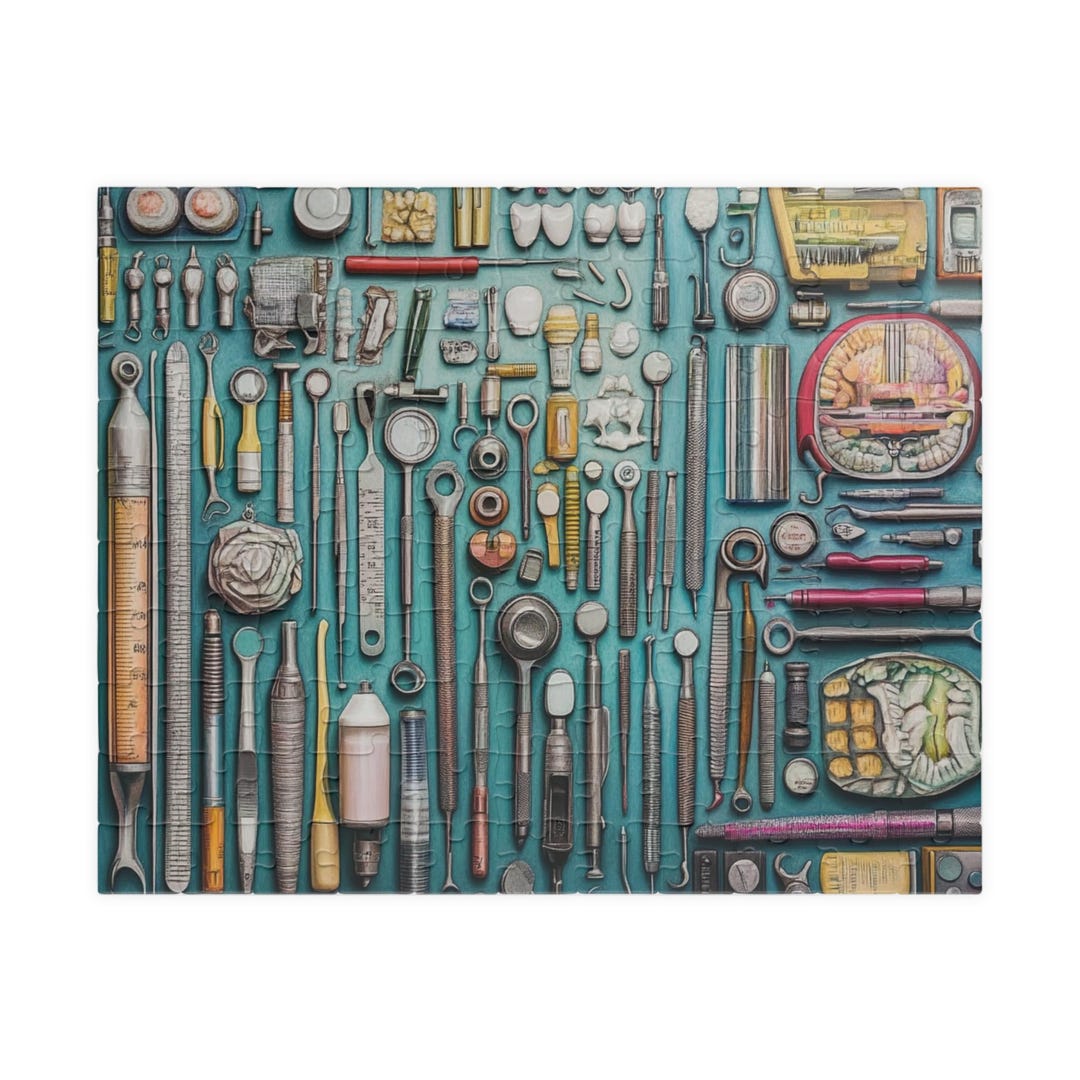 Dentist Tools Puzzle (110, 252, 520, 1014-piece) Dental Puzzle ...