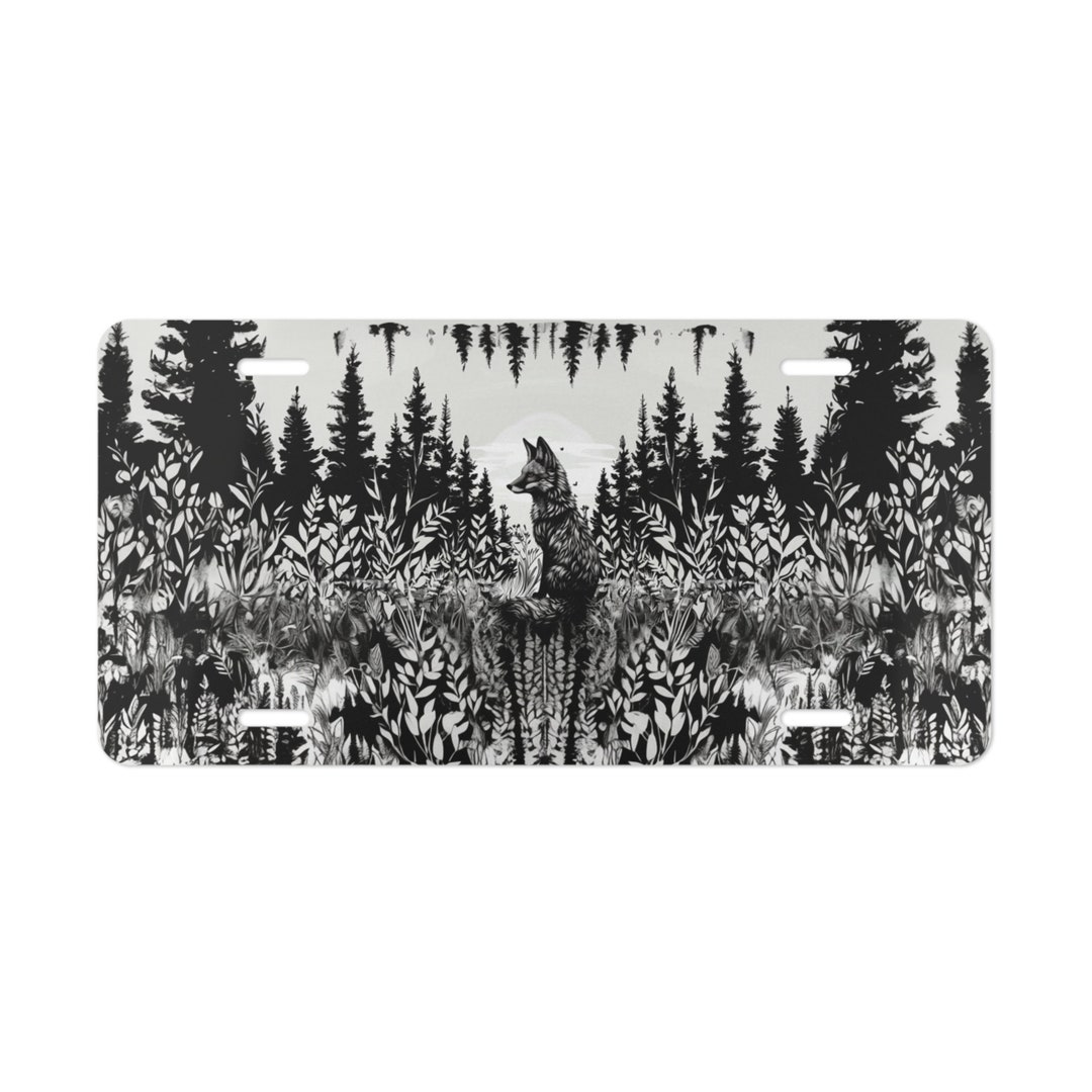 Fox in Forest, Vanity Plate - Etsy