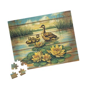 Duck Chicks Lilypads Puzzle 110, 252, 520, 1014-piece Flower - Etsy