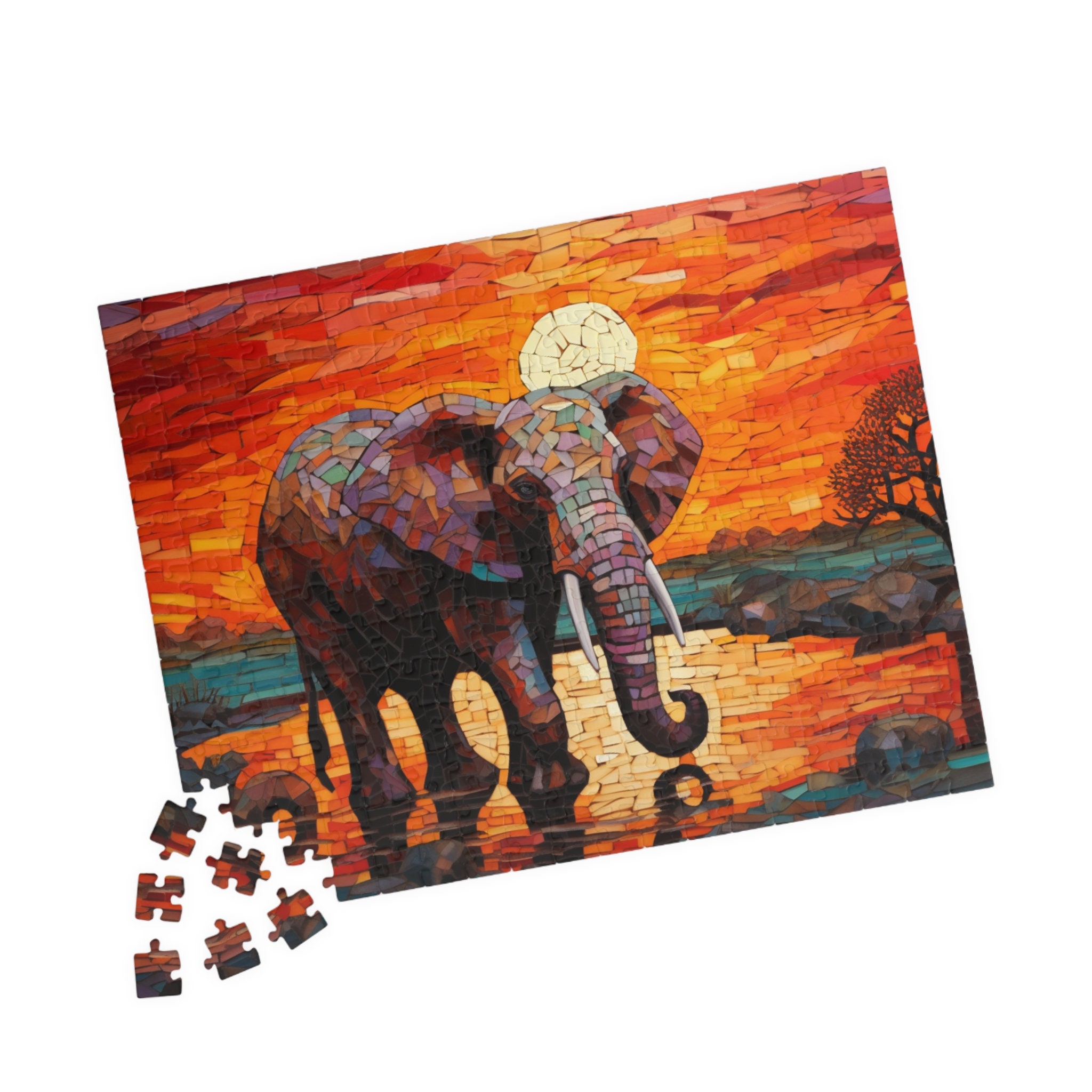 Elephant Puzzle 110, 252, 520, 1014-piece Animal Puzzle, Adult Puzzle ...