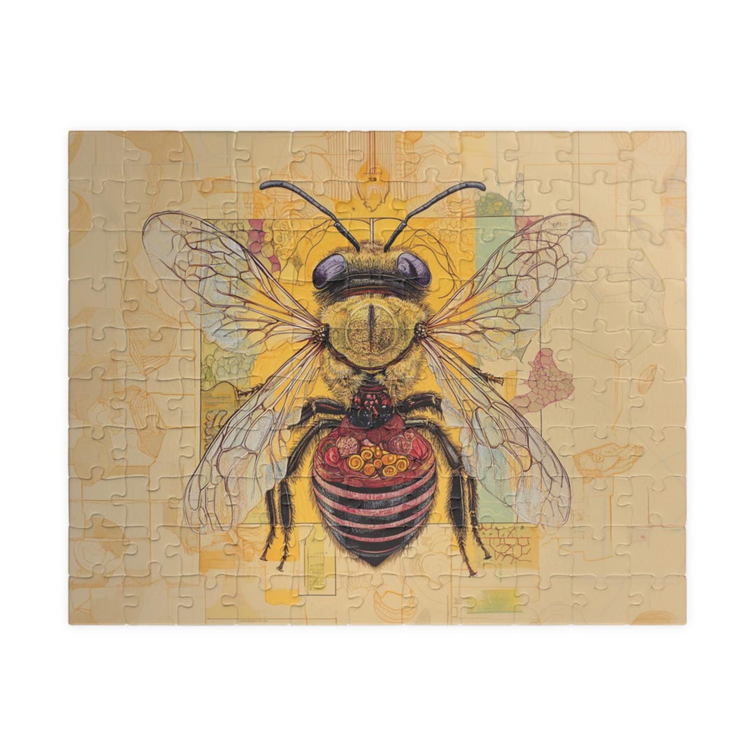 Bee Anatomy Puzzle (110, 252, 520, 1014-piece) Colorful Puzzle - Etsy